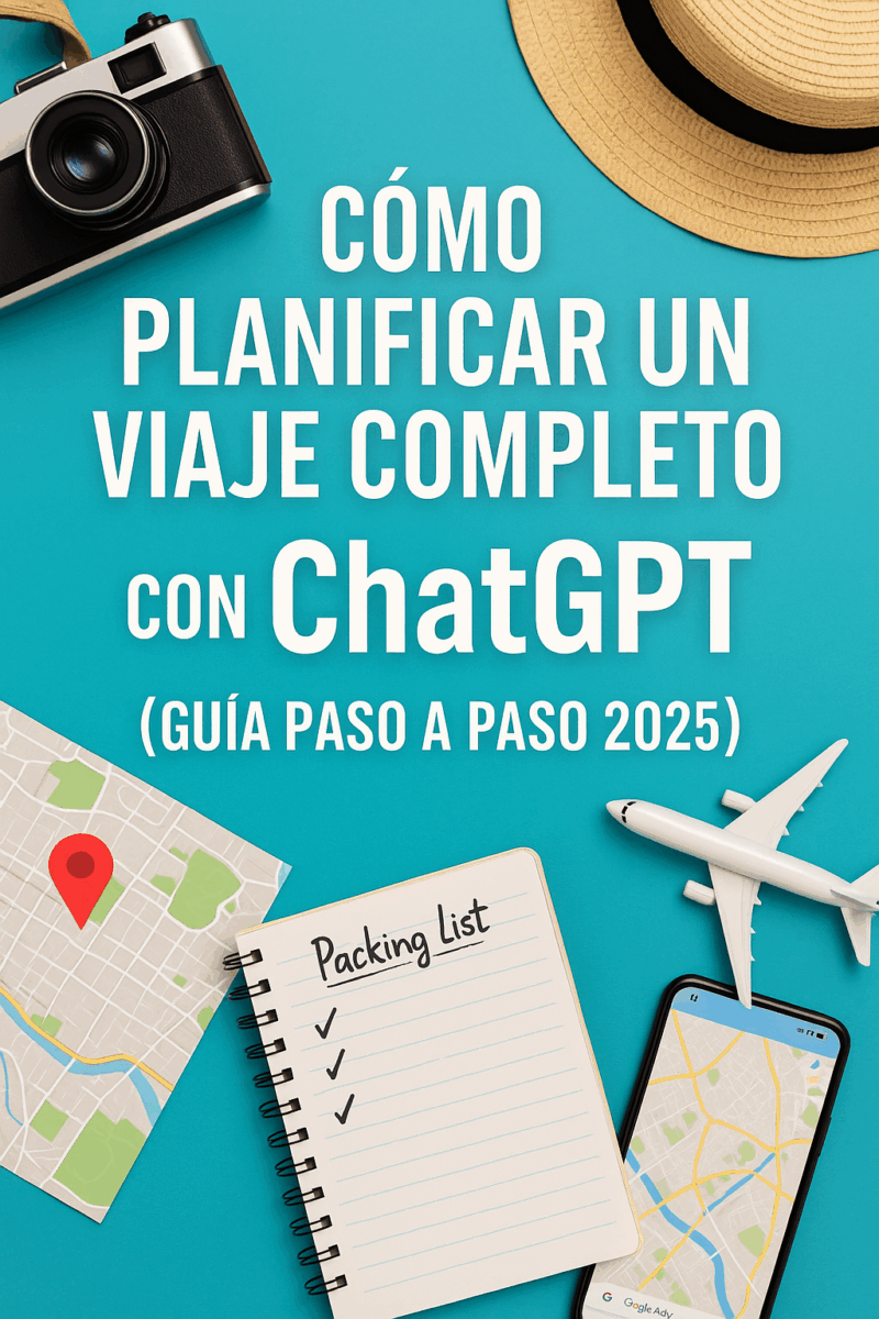 Cómo Planificar un Viaje Completo con ChatGPT (Guía Paso a Paso 2025)